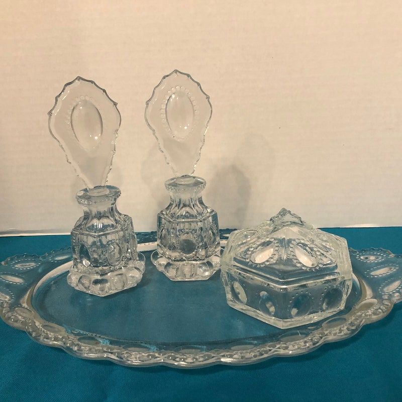 Glass Dresser Set - Etsy