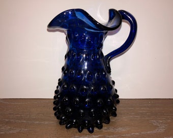 Fenton Hobnail Pitcher - Etsy
