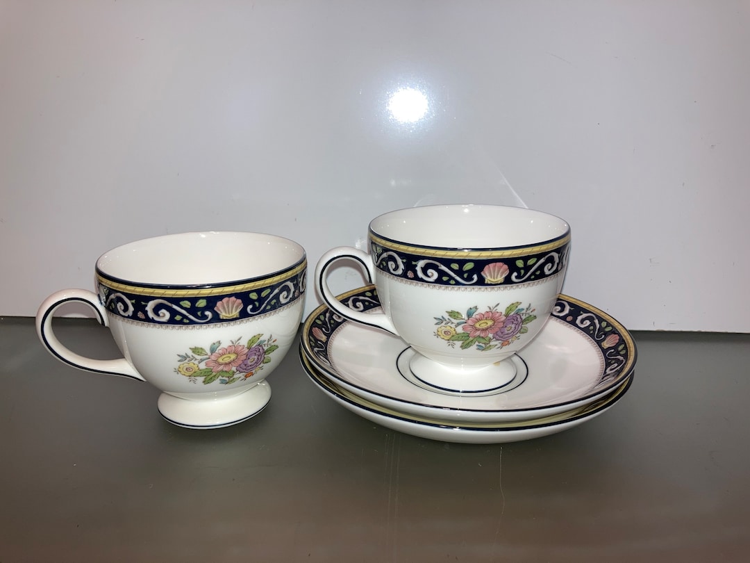 2 Vintage Wedgewood Cups and Saucers, Wedgewood Runnymede Tea Cups ...
