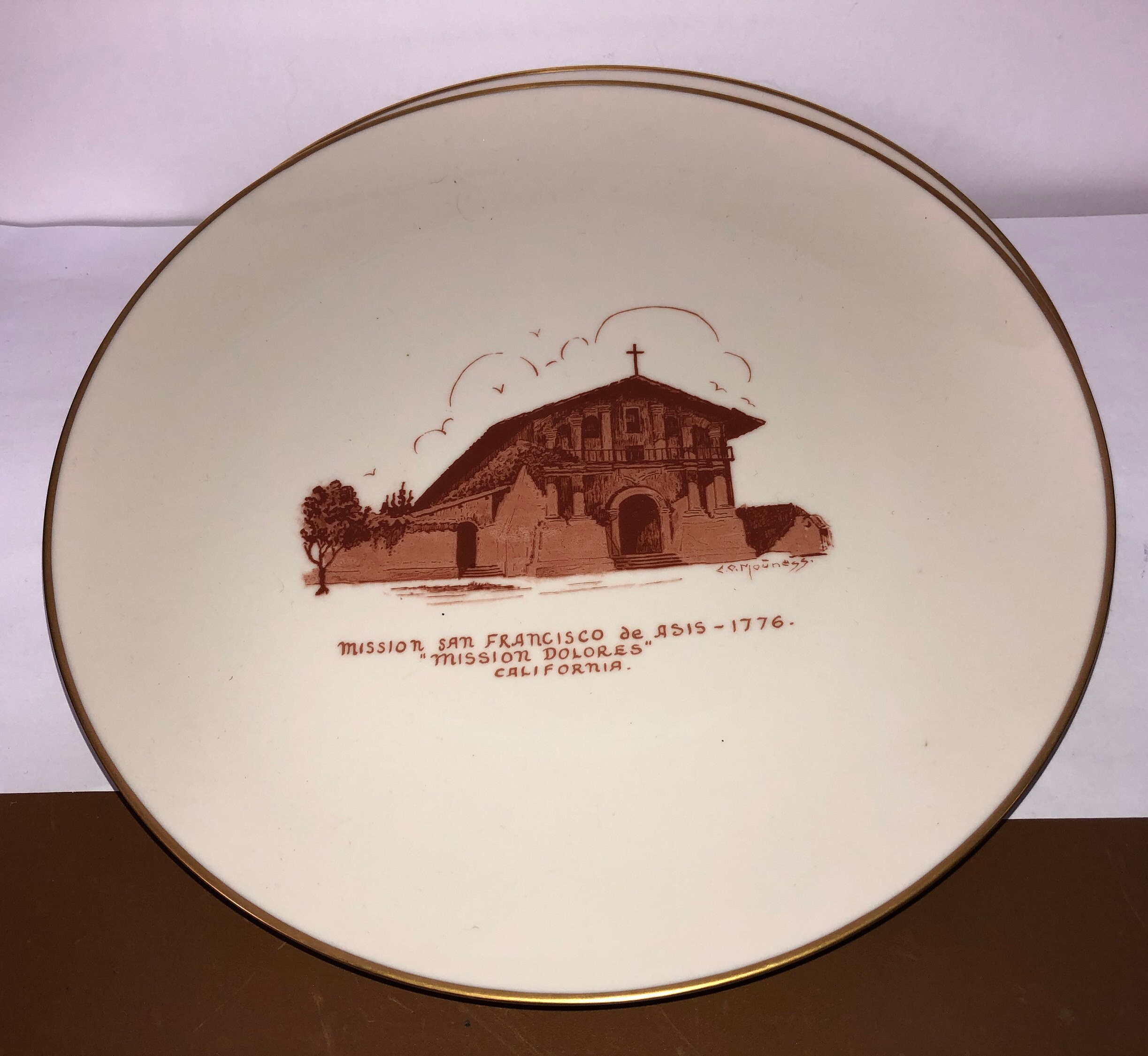 2 Vintage California Mission Dinner Plates Lenox Plates - Etsy