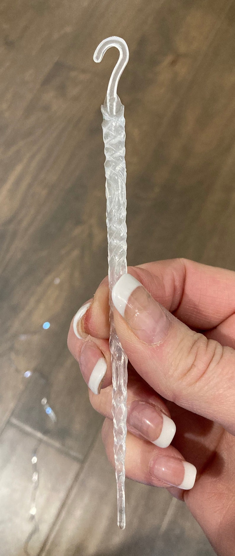 12 Glow in the Dark Icicle Ornaments 5 1/2 Shatterproof - Etsy