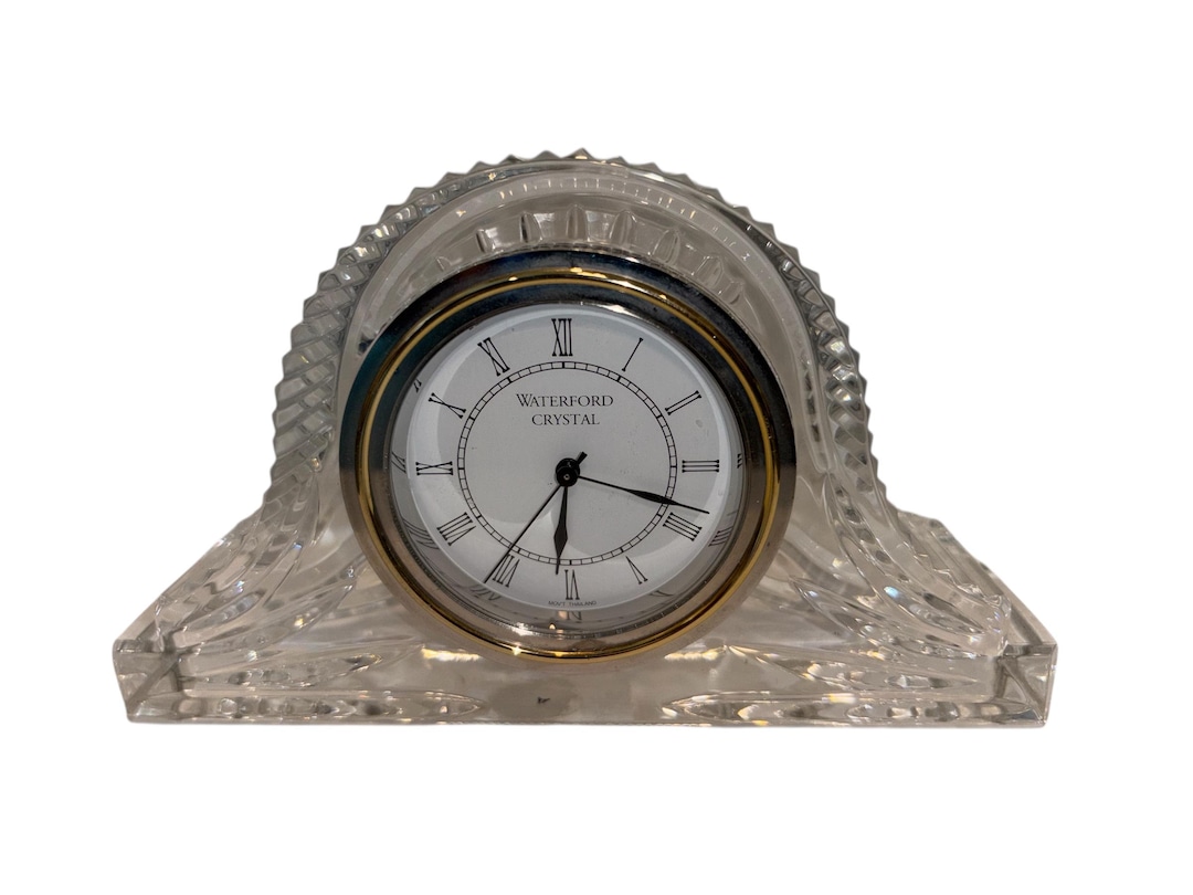 Vintage Waterford Wharton Mantle Clock, Signed Waterford Ireland 7 ...