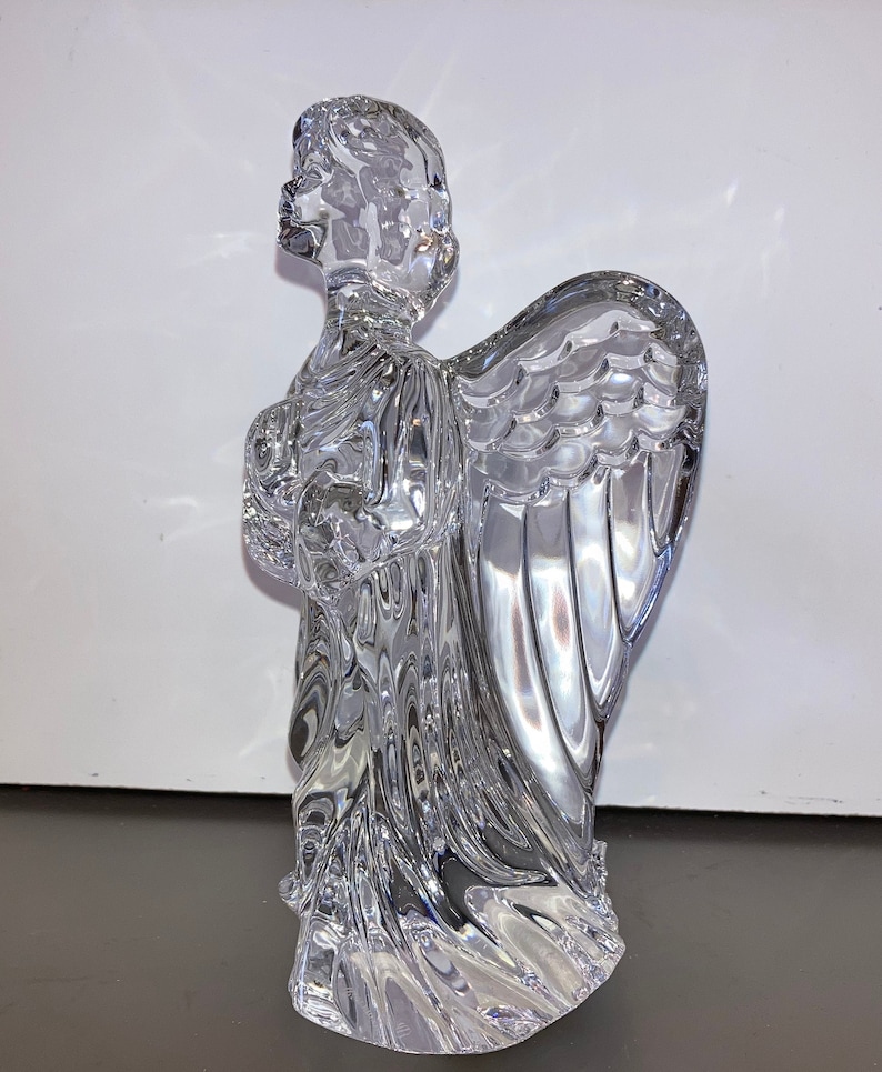 Vintage Waterford Crystal Praying Angel, Signed Waterford Nativity ...