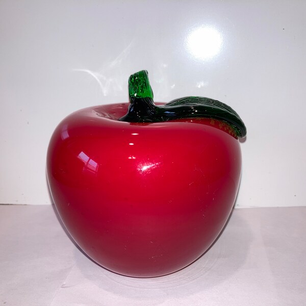 Vintage Glass Apples - Etsy