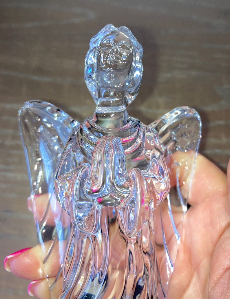 Vintage Waterford Crystal Praying Angel, Signed Waterford Nativity ...