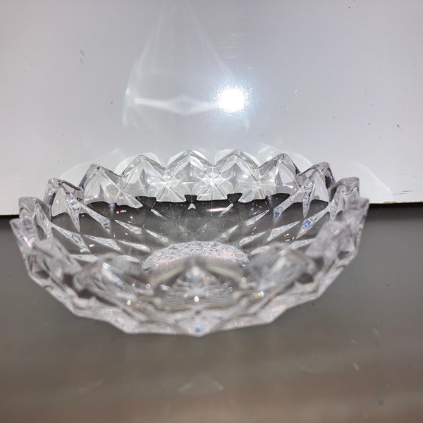Small Vintage Crystal Candy Dish - Etsy