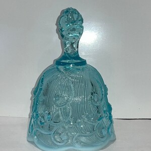 Vintage Fenton Lily of the Valley Blue Opalescent Bell, Vintage ...