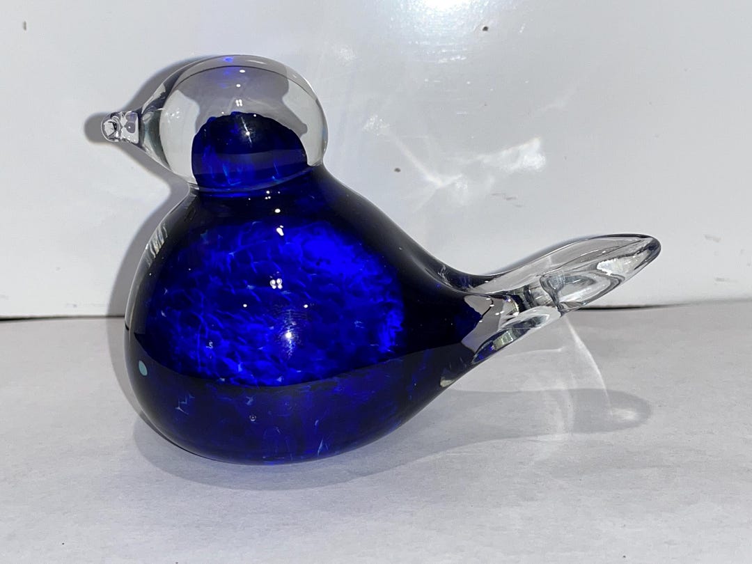 Ron Hinkle Glass Cobalt Bird, Cobalt Clear Bird, Ron Hinkle 2017 Bird ...
