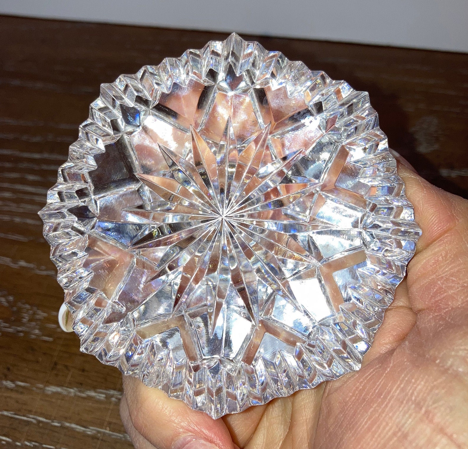 Waterford Crystal Pyramid Paperweight Waterford Lismore | Etsy