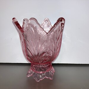 Vintage Fenton Pink Glass Cabbage Candle Holder, Pink Glass Votive, 4 1 ...