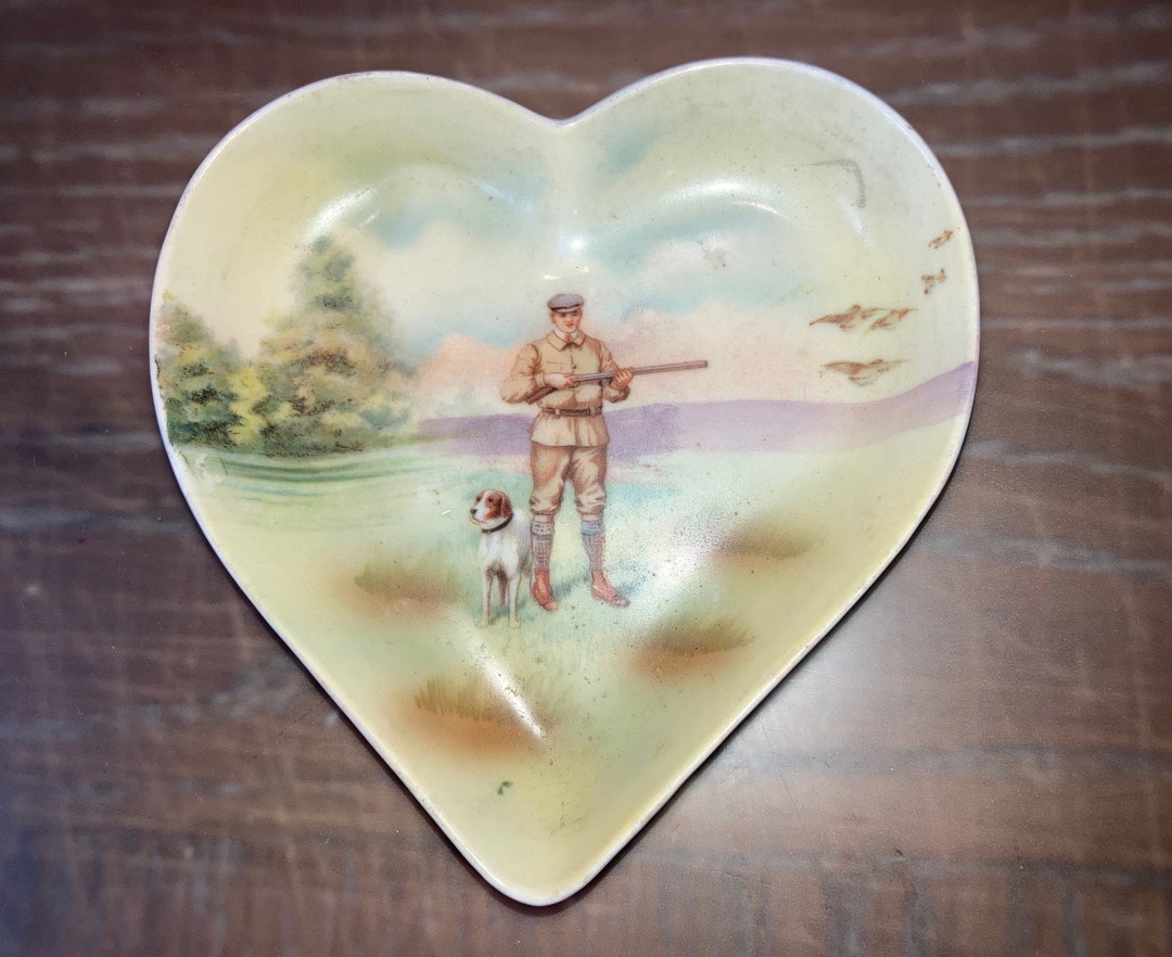 Antique Royal Bayreuth Heart Shaped Trinket, Bavaria Painted 4 1/2 ...