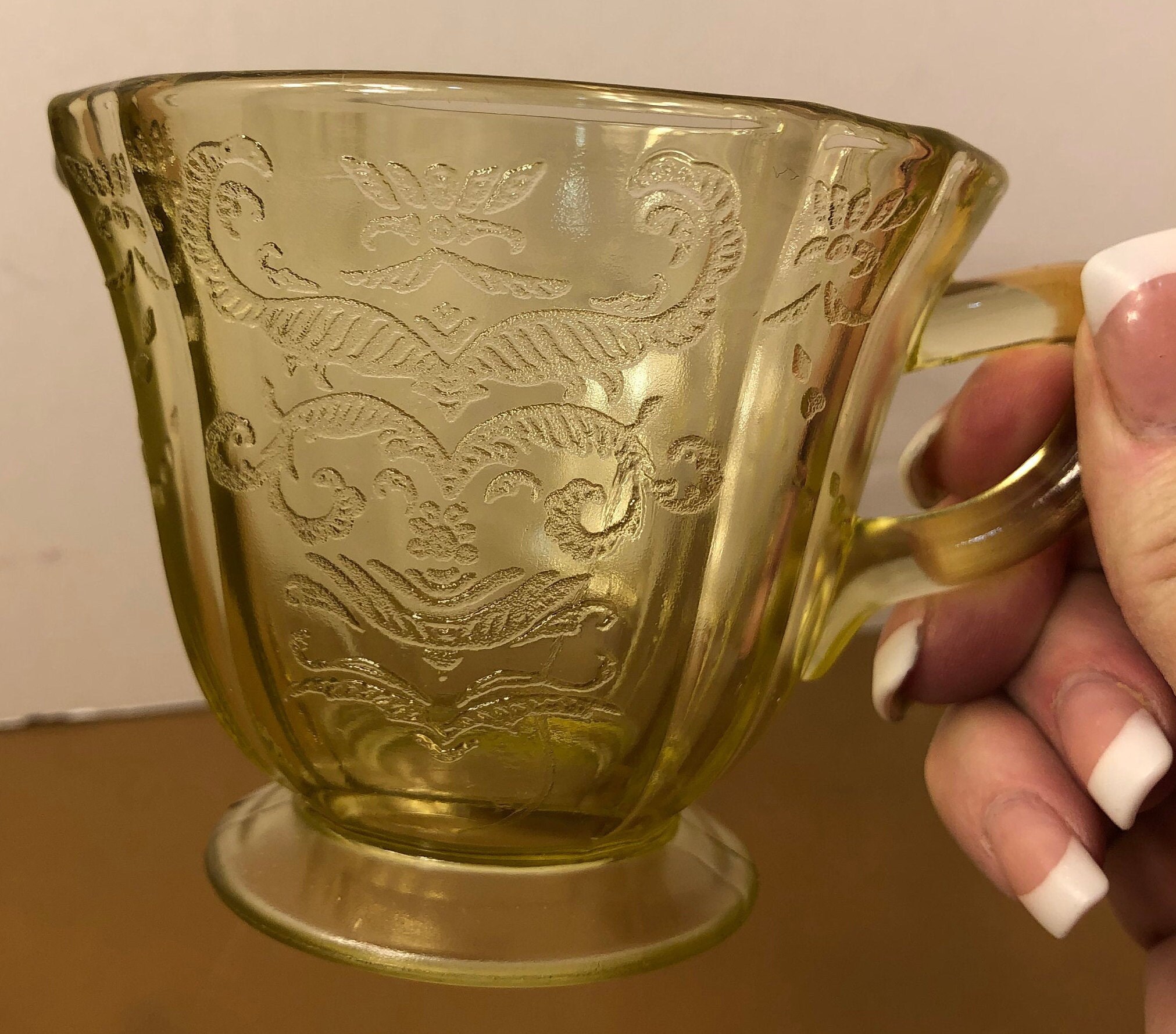 Vintage 1920 Federal Amber Madrid Depression Glass Depression | Etsy