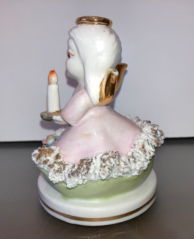 Vintage Lefton Angel Candle, Lefton Spaghetti Angel Figure, Japan Angel ...