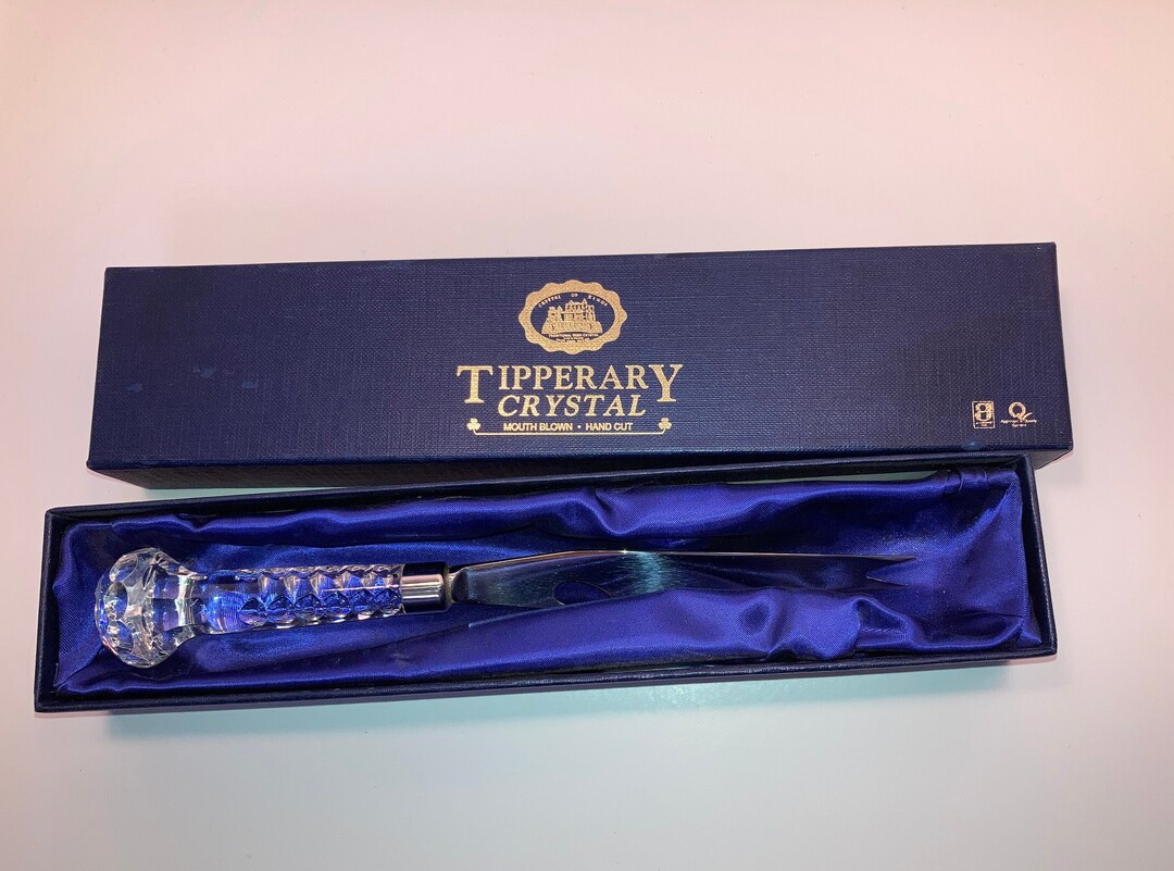 Vintage Tipperary Crystal Knife, Crystal Appetizer Knife, 9" Crystal ...