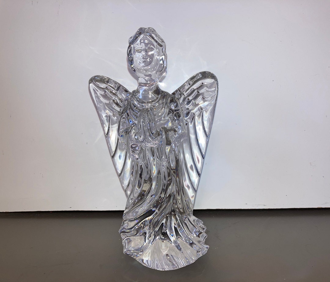 Vintage Waterford Crystal Praying Angel, Signed Waterford Nativity ...