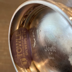 Vintage Towle Silver Plated Sauce Bowl, Vintage Towle Silver Plate ...