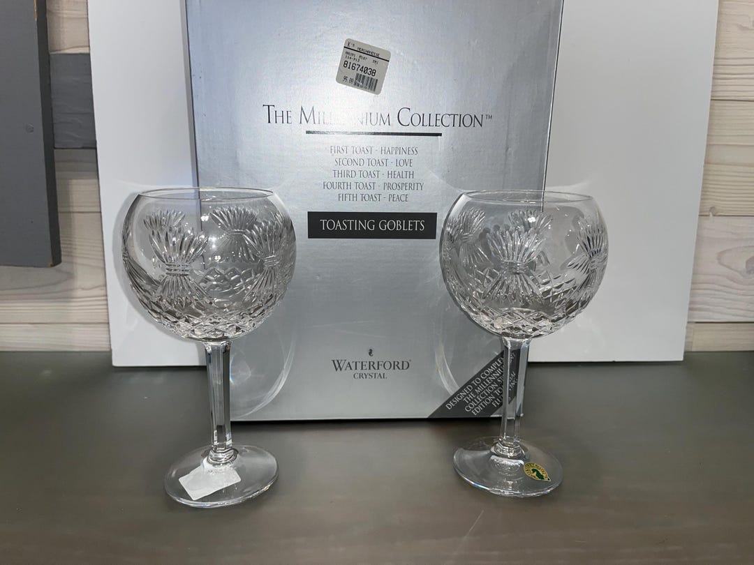 Pair of Vintage Waterford Millennium Prosperity Balloon Glasses ...