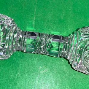 Antique Cut Glass Knife Rest, Faceted Glass Carving Knife Rest, 5 1/4 ...