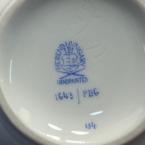 Vintage HEREND Blue Garland, Herend Cream Pitcher, Herend 1643, Herend ...