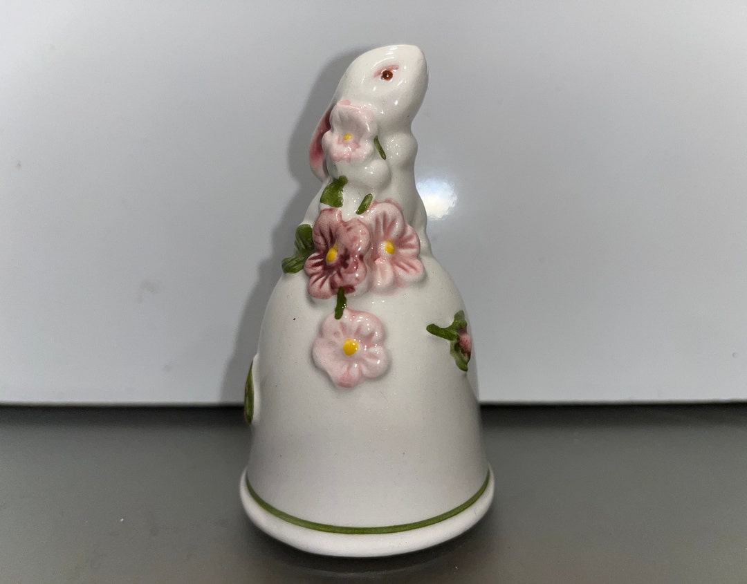 Vintage Avon Bunny Bell, Vintage Signed Avon 1984 Bell, Painted Bunny ...