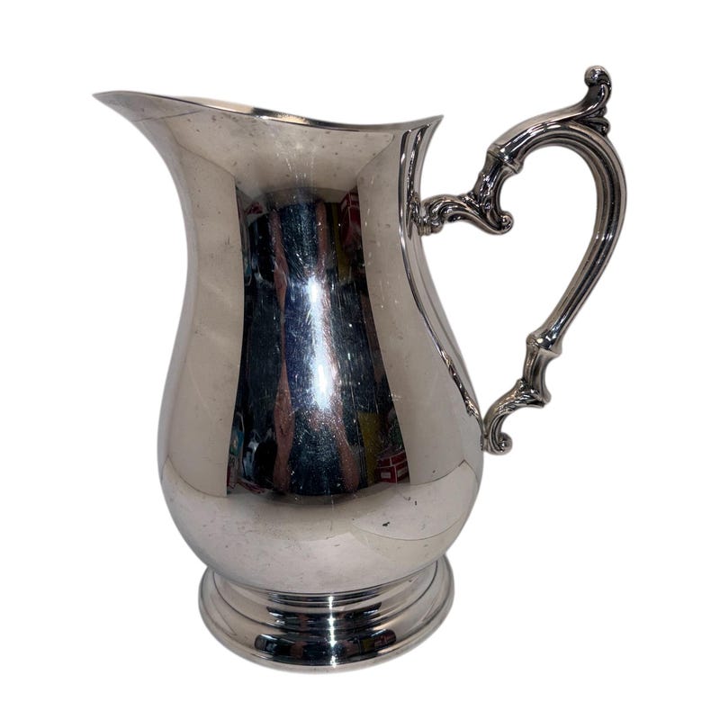 Silver Plate Pitcher - Etsy