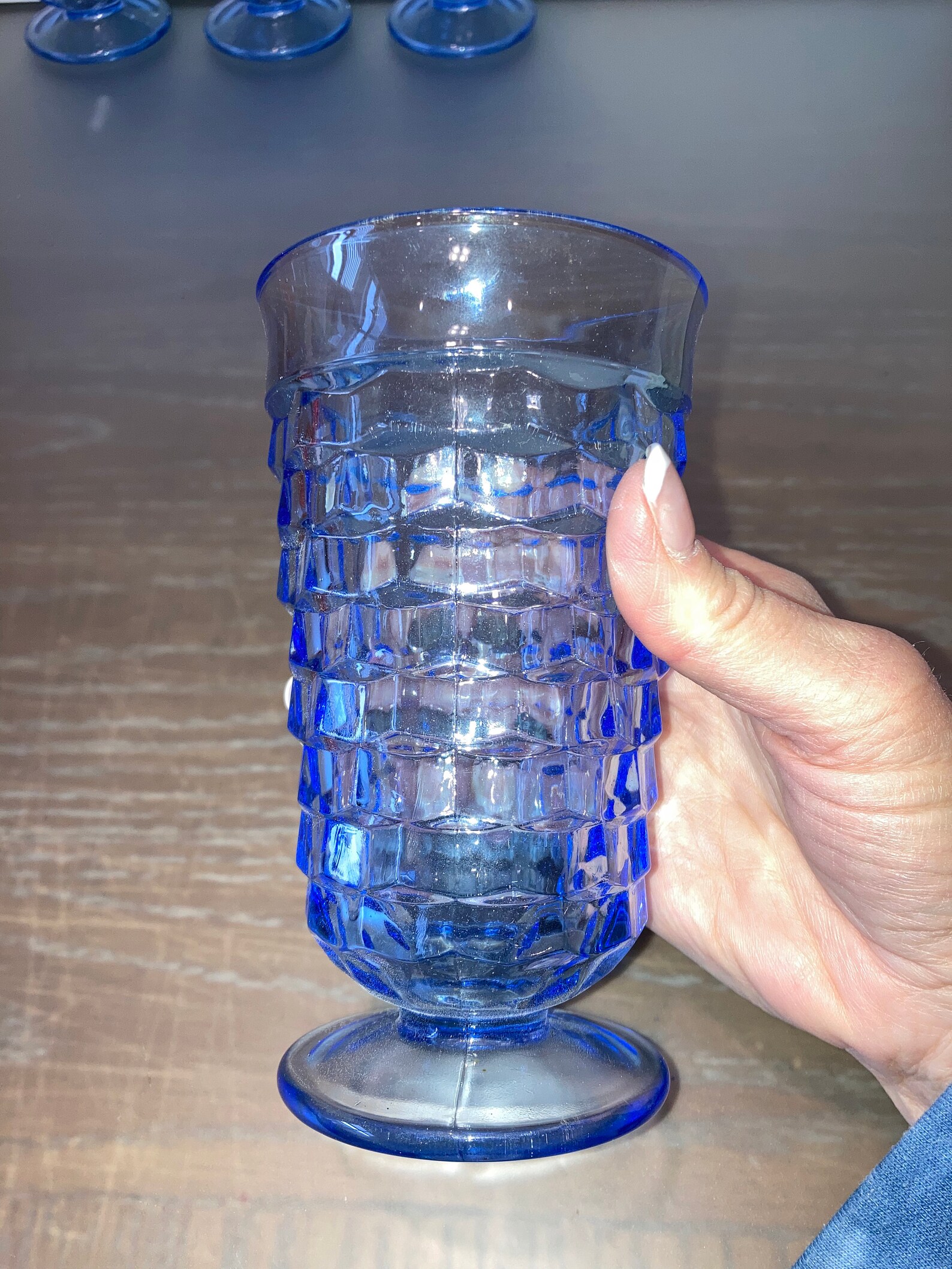 4 Vintage Indiana Whitehall Glasses Whitehall Colony Cubist - Etsy