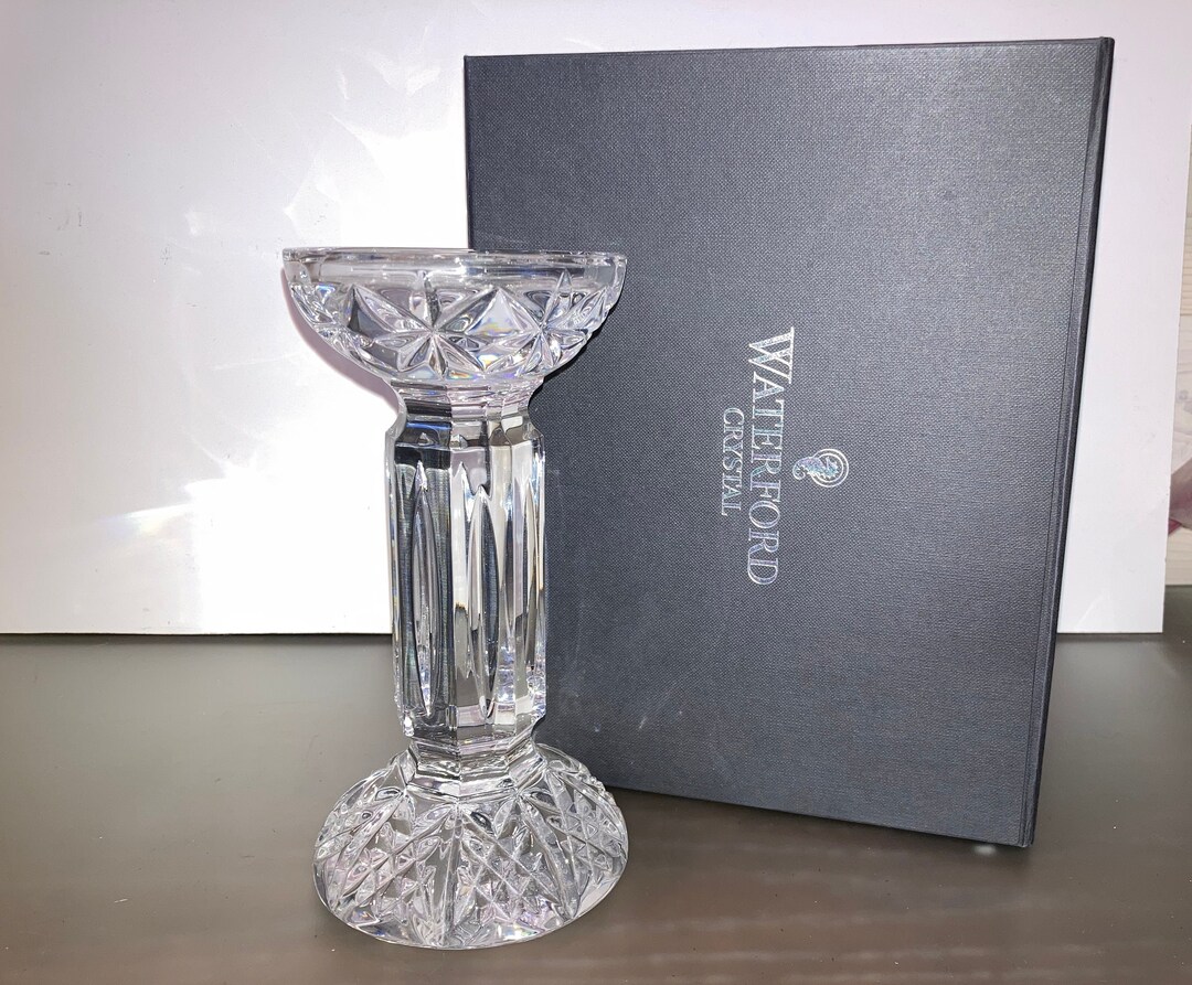 Vintage Waterford 7 1/2" Pillar Candle, Balmoral Tall Candle Holder ...