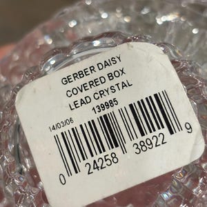 Waterford Crystal Gerber Daisy Box, Waterford 139985, Waterford Flower ...