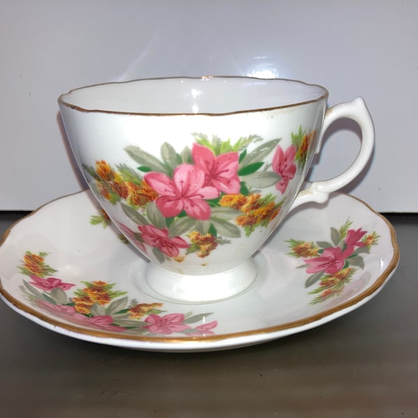 Pink Flower Tea Cup - Etsy