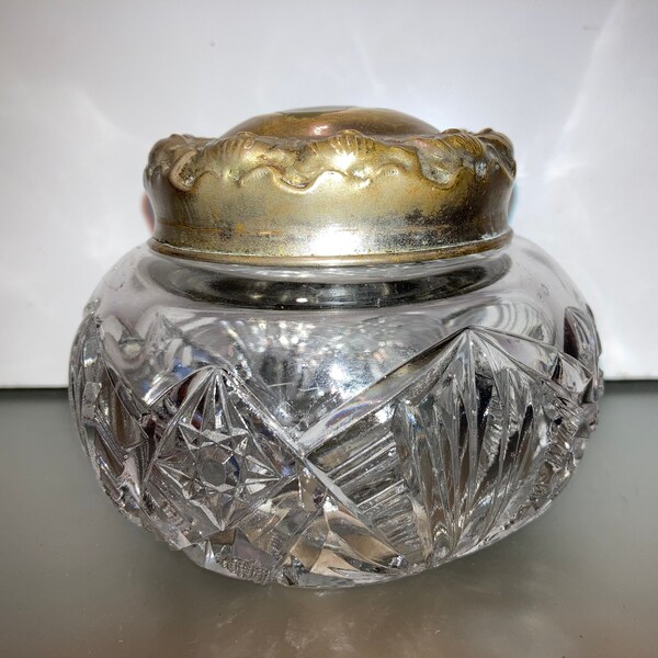 Glass Vanity Jar - Etsy