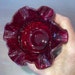 Fenton Ruby Red Art Glass Hobnail Vase, Vintage Fenton Ruby Amberina ...