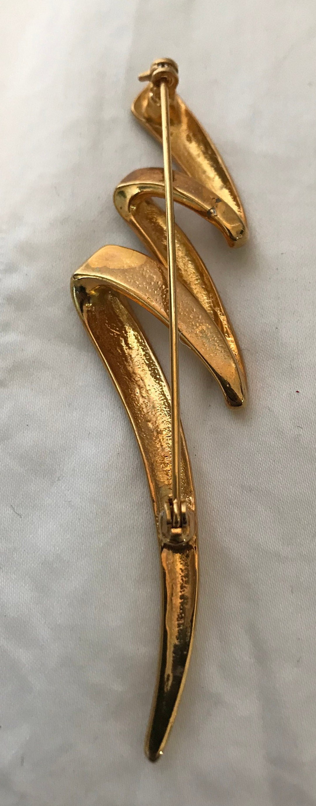 Vintage Gold Squiggle Pin Brooch Gold Tree Pin Brooch Gold - Etsy UK