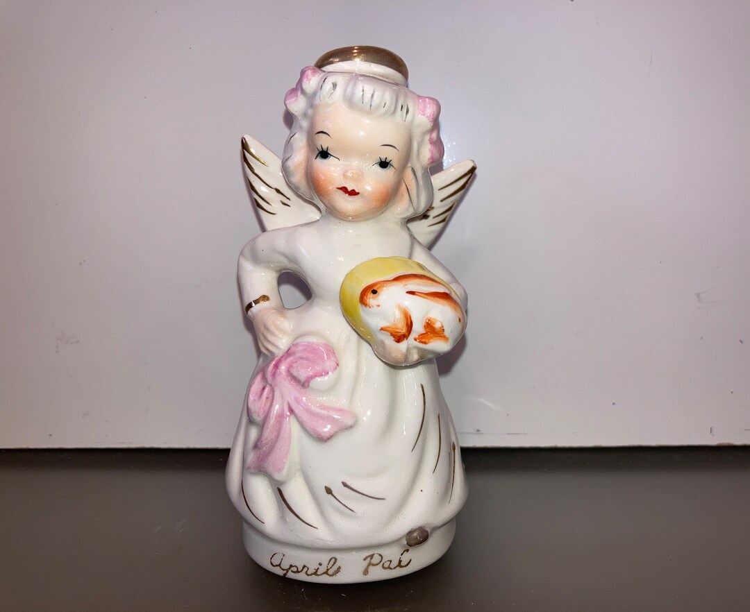 Vintage Japan April Angel, Napco April Pal Angel Figure, Japan Easter ...