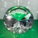 Vintage Glass Diamond Paperweight, Diamond Paperweight, 3 Round Cut ...