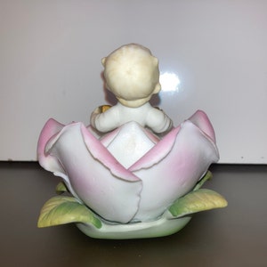 Vintage Lefton Rose Baby With Organ, Lefton Japan Rose Musical Figure ...