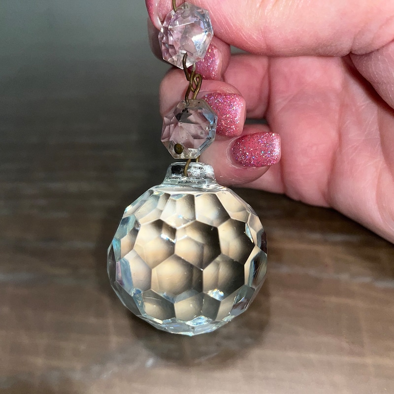 Faceted Crystal Ball - Etsy
