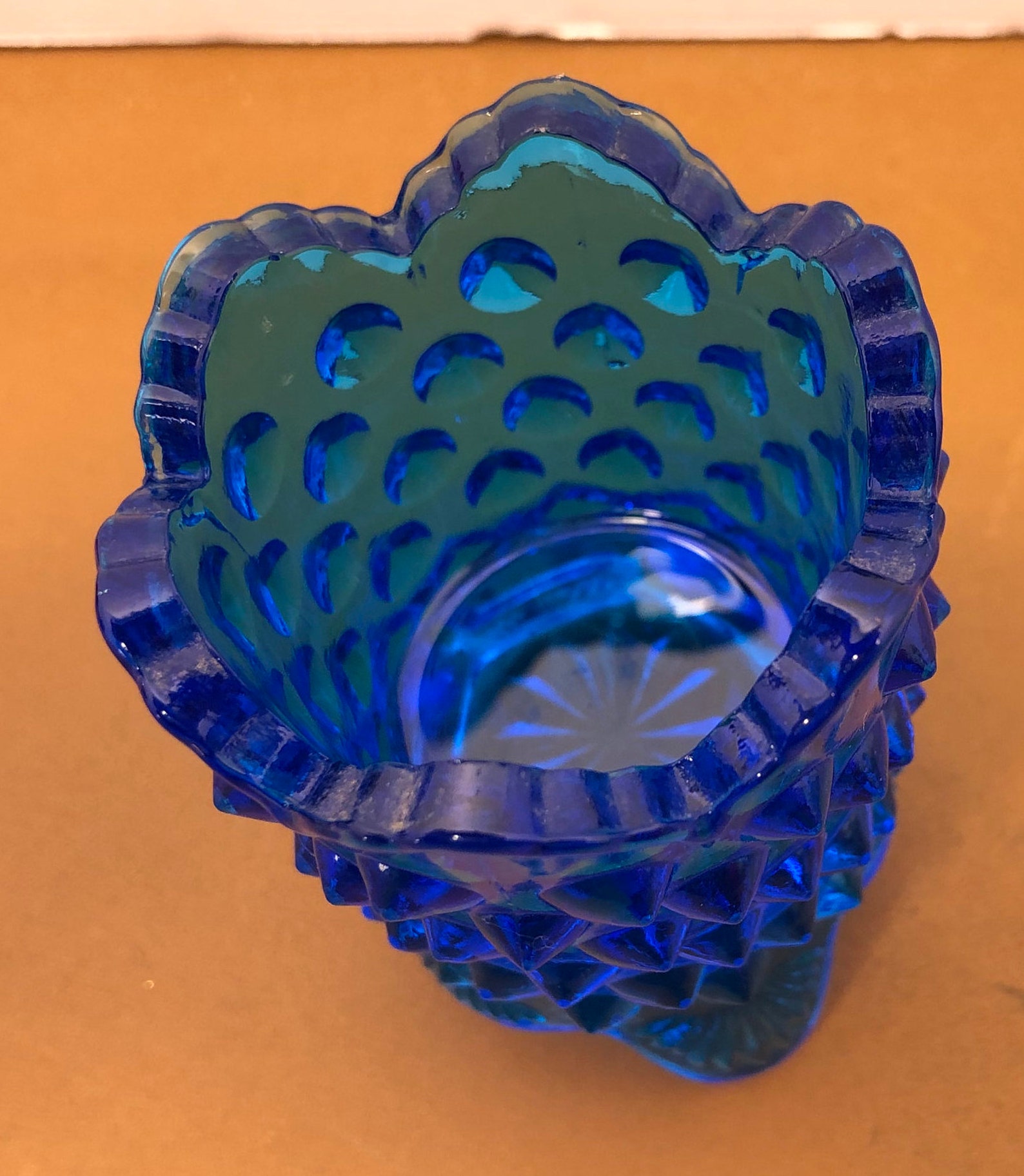 Fenton Hobnail Blue Toothpick Holder Vintage Fenton Colonial - Etsy