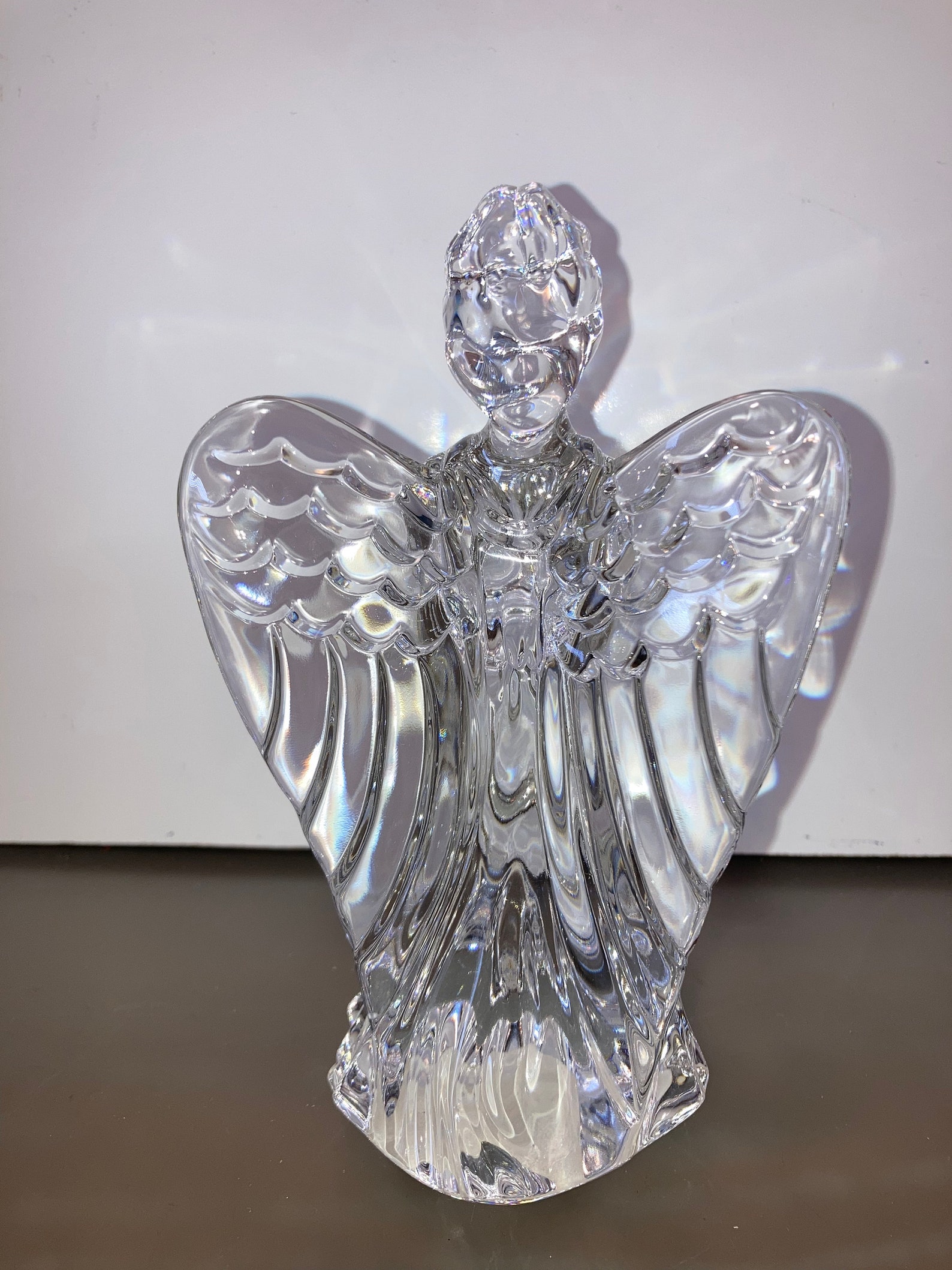 Vintage Waterford Crystal Praying Angel, Signed Waterford Nativity ...