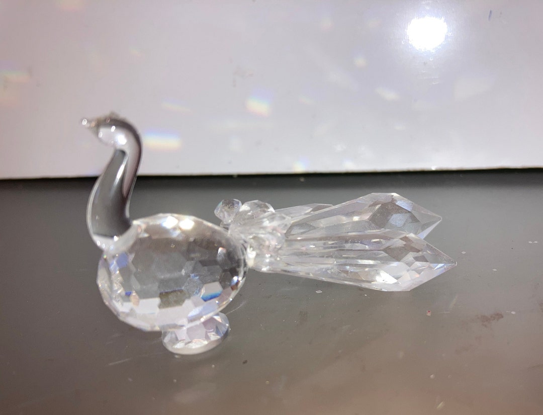 Crystal Zoo Peacock Figure, Swarovski Crystal 3" Peacock, Crystal ...