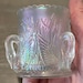 Joe St Clair Carnival Glass Toothpick Holder, Vintage Iridescent ...