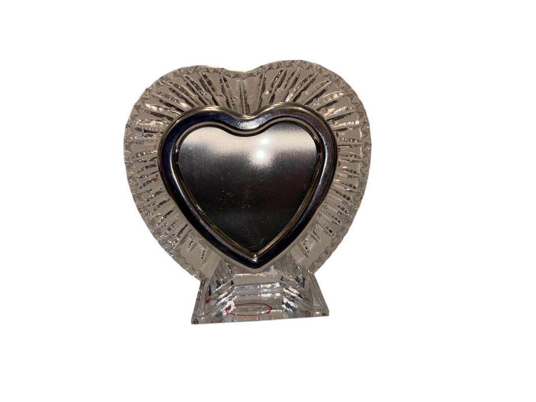 Waterford Silver Plate Heart Frame, Signed Waterford Heart Shaped Photo ...