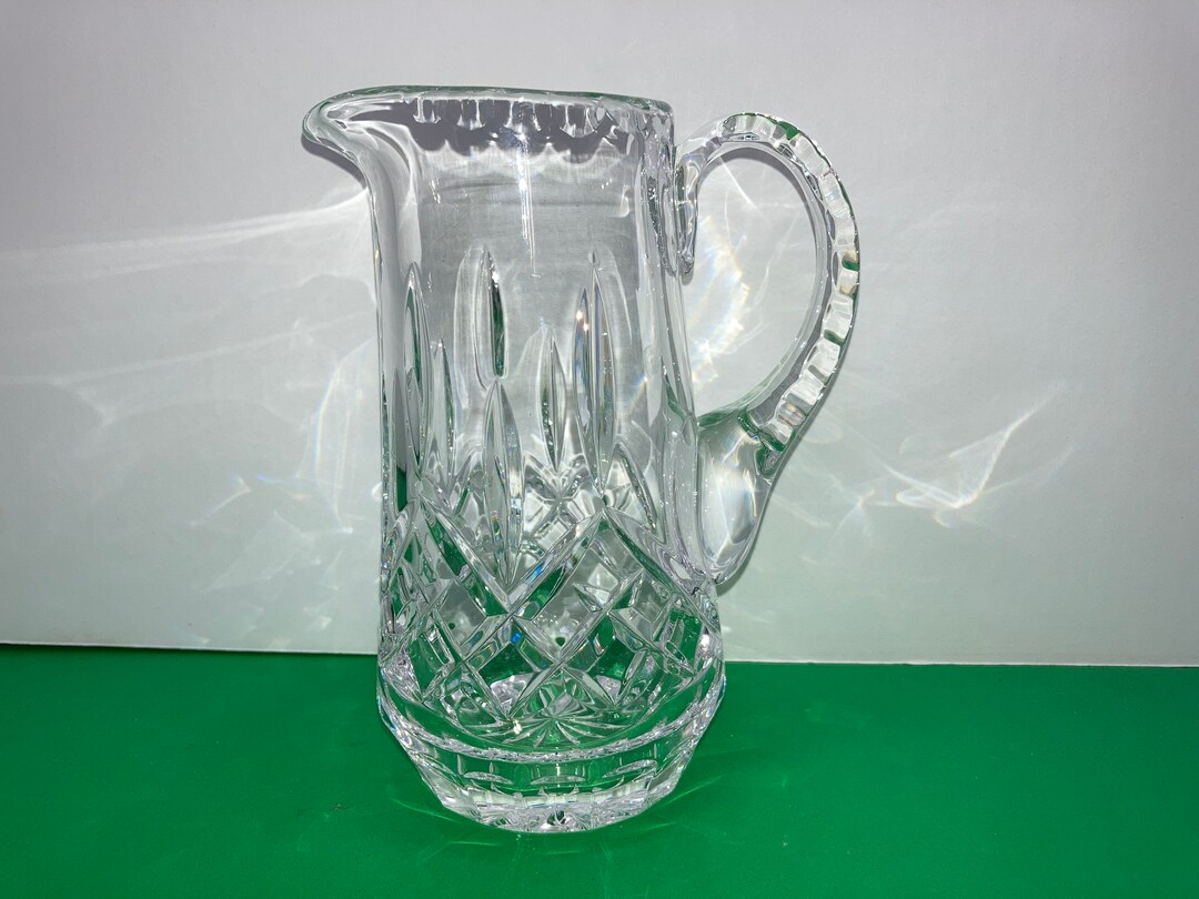 Vintage Crystal Pitcher, 5 1/2" Small Jug Pitcher, Quality Crystal ...