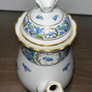 Schumann Bavaria Forget Me Not Tea Pot, Antique Schumann Blue Flowers ...