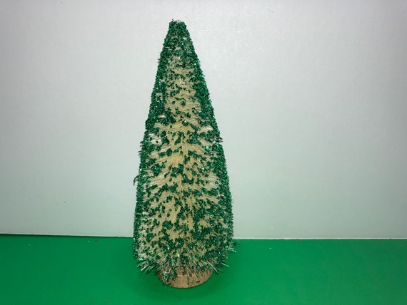 Green Bottle Brush Tree Natural Bottlebrush Green Glitter | Etsy