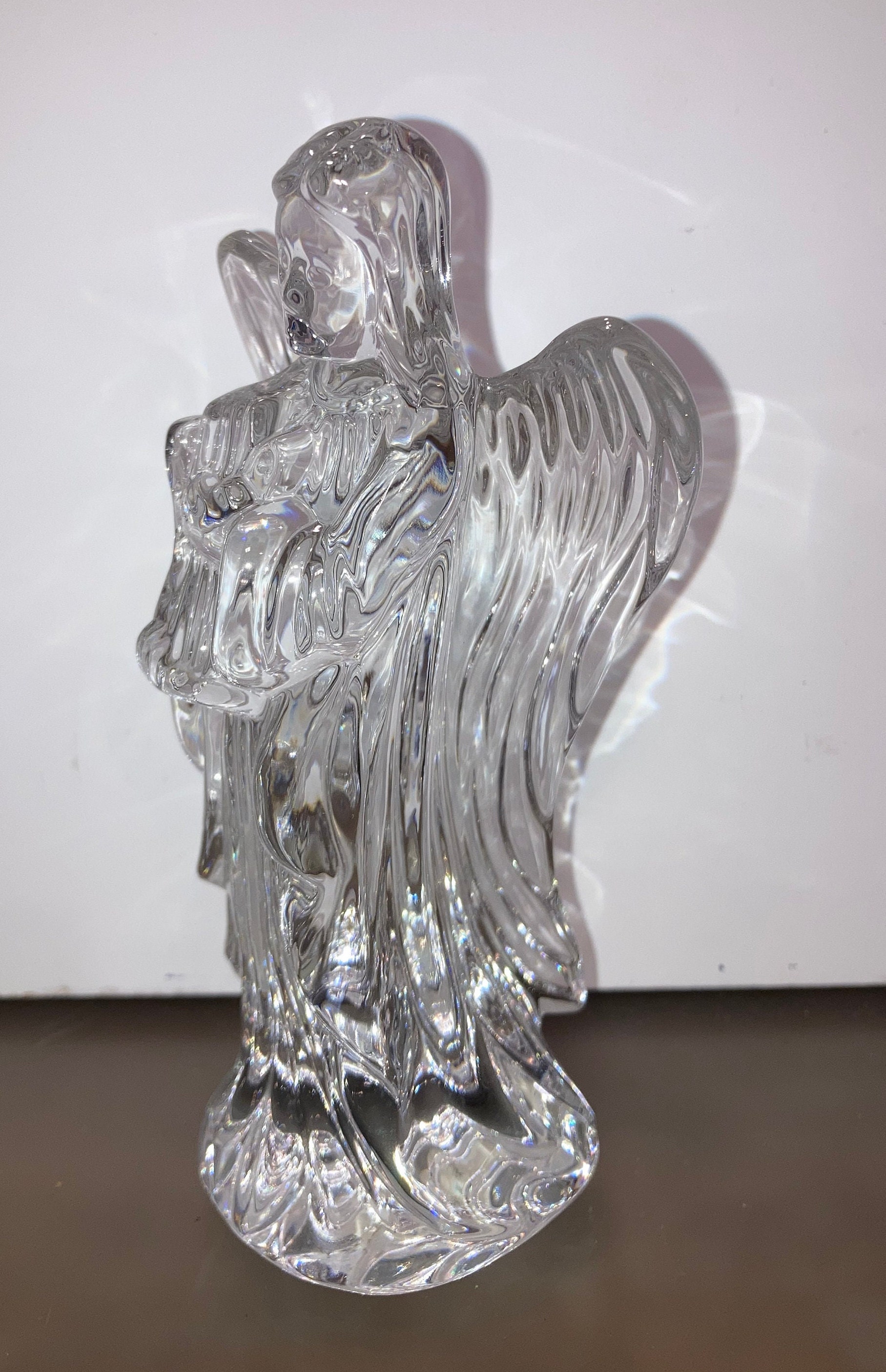 Vintage Waterford Crystal Angel With Harp Signed Waterford - Etsy
