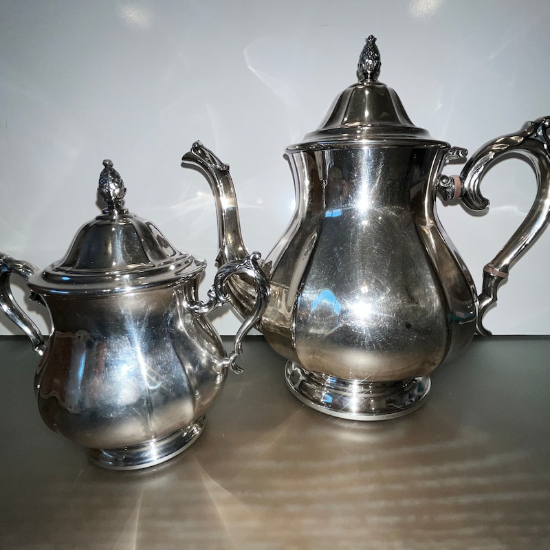 Silver Plate Tea Set - Etsy