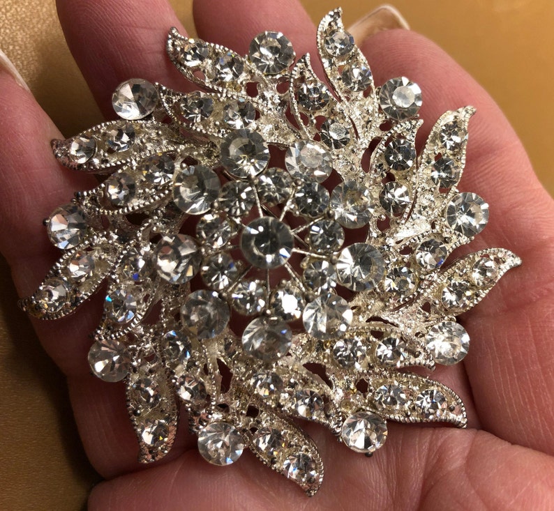 Rhinestone Pin Brooch Pinwheel Star Rhinestone Pin Brooch | Etsy