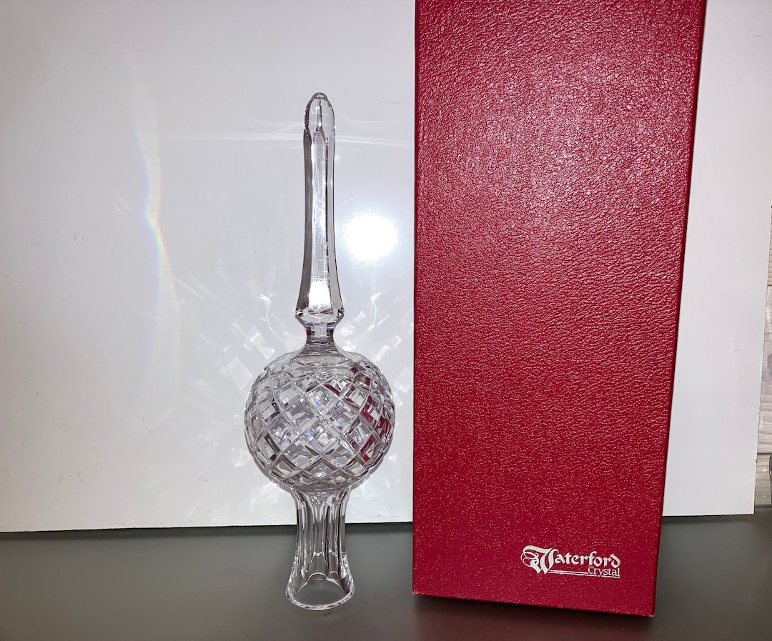 Waterford Christmas Tree Topper, Signed Waterford Crystal Tree Topper ...