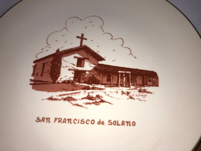 2 Vintage California Mission Dinner Plates Lenox Plates - Etsy
