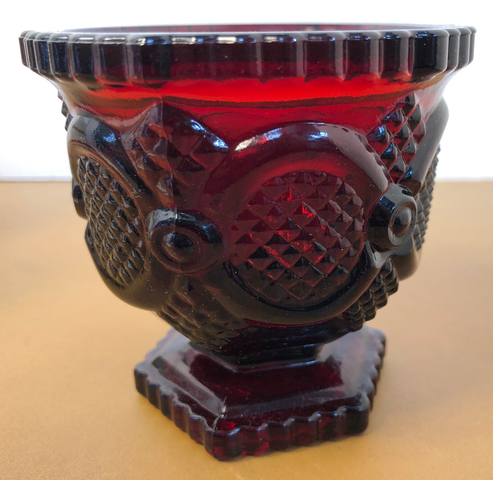 Vintage Cape Cod Ruby Red Glass Sugar Bowl Avon Ruby Red - Etsy